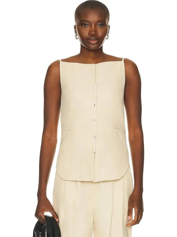 Loulou De Saison Mihant Sleeveless Top - Sand