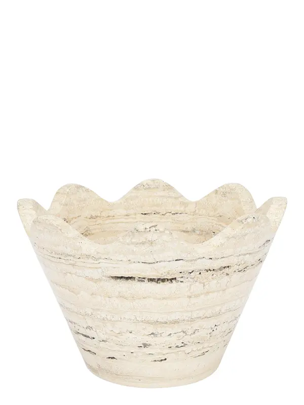 ANASTASIO HOME Blossom Bowl - Travertine