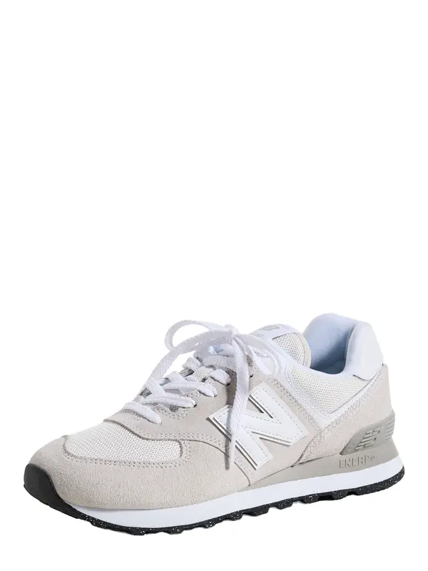 NEW BALANCE 574 Lace-up Sneakers - Grey/white
