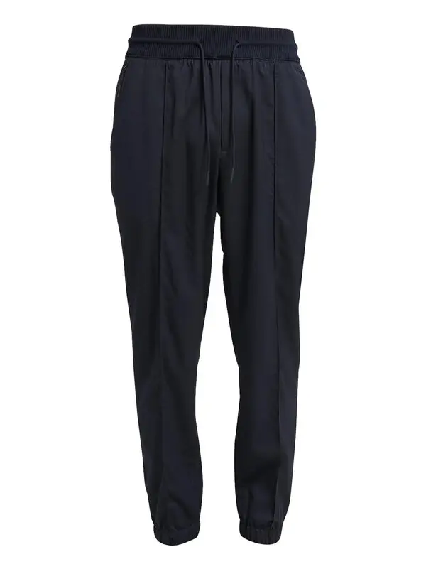 Zegna Drawstring Trousers - Navy Solid