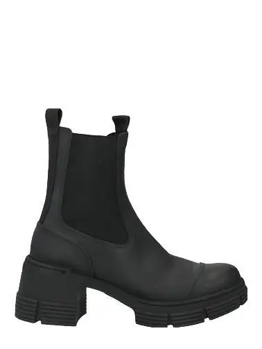 GANNI Ankle Boots In Recycled Rubber - Black