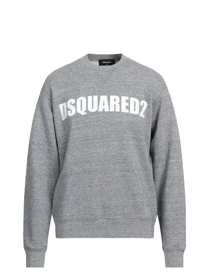 Dsquared2 Sweatshirt In Cotton With Glass Embellishments - Grey