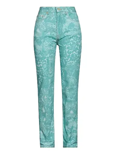 GANNI Floral-print Straight-leg Jeans - Blue