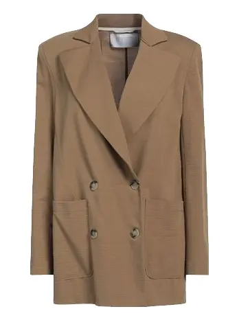 Harris Wharf London Double-breasted Blazer - Beige