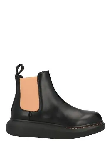 Alexander McQueen Ankle Boots Leather - Black