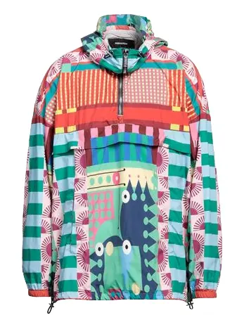 Dsquared2 Multicolor Hooded Jacket - Green