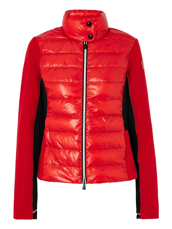 Moncler Quilted Down Ski Jacket - Red