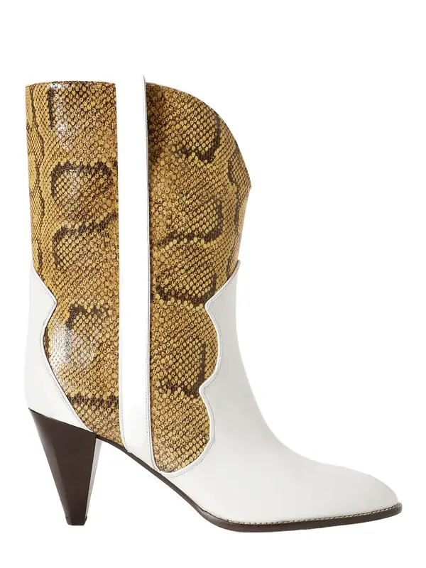 MARANT ETOILE Isabel Marant Witney Leather Ankle Boots - White