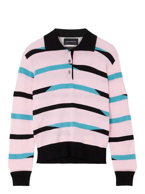 LOUISA BALLOU Cruise Striped Knitted Sweater - Multi