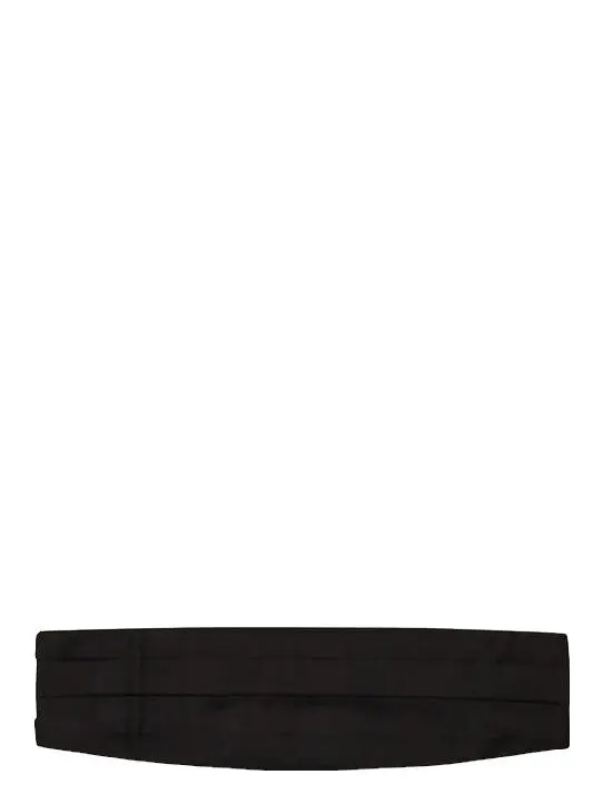 Giorgio Armani Silk-satin Tuxedo Cummerbund - Black