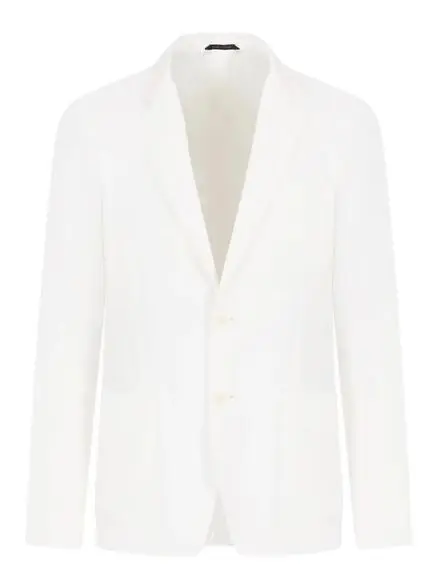 Giorgio Armani Upton Line Single-breasted Jacket - White