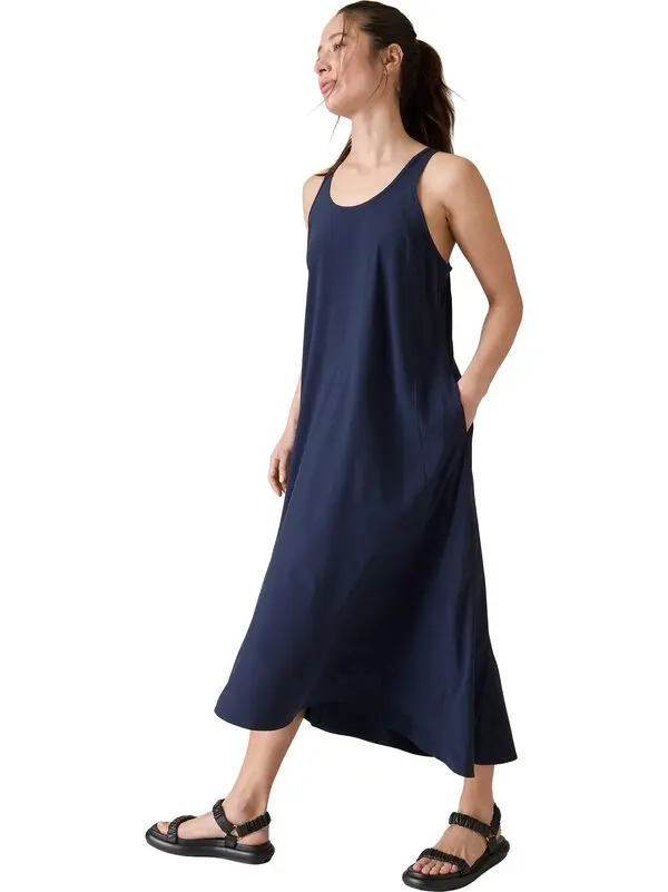 Athleta Presidio Traveler Maxi Dress - Navy