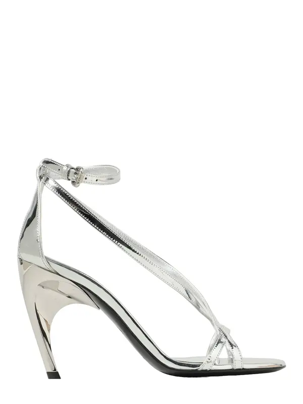Alexander McQueen Heeled Sandal - Silver