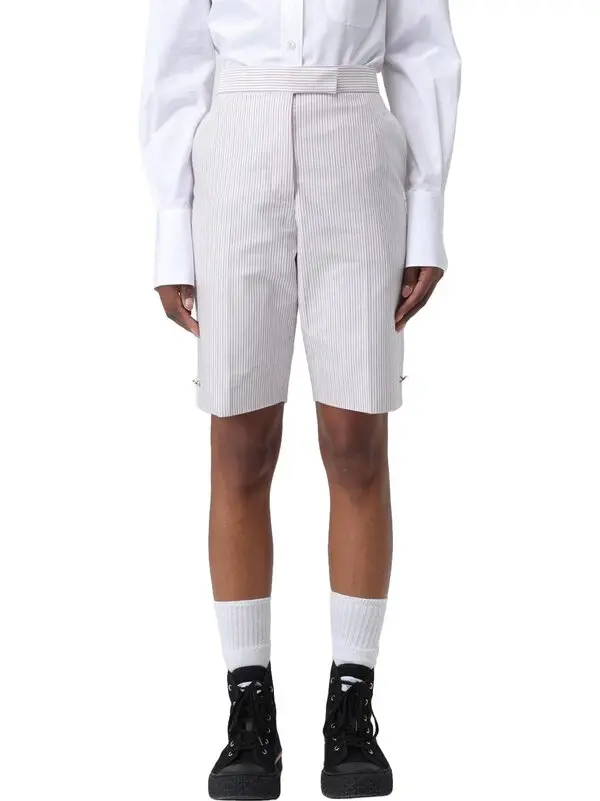 Thom Browne Tailored Striped Shorts - Red