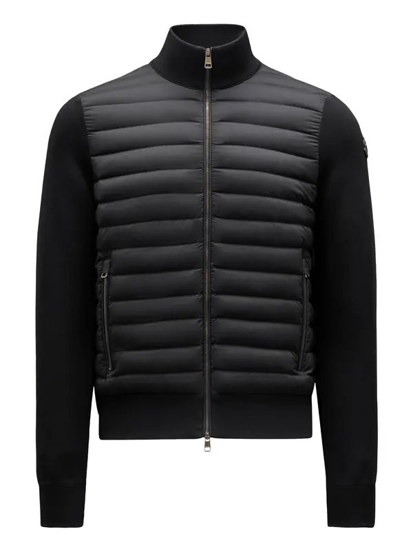 Moncler Padded Zip-up Cardigan - Black
