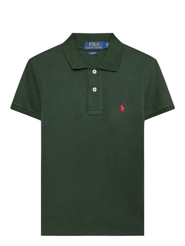 Polo Ralph Lauren Cotton Polo Shirt With Embroidered Logo - Green
