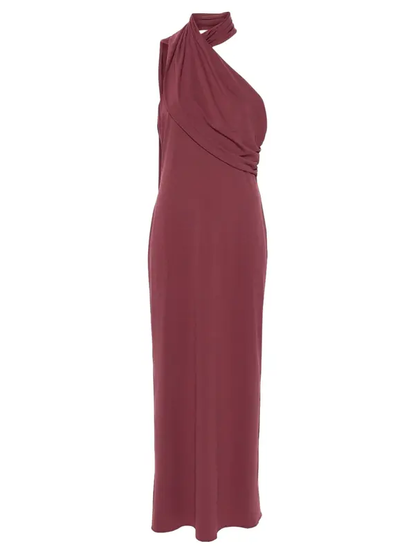 Magda Butrym Shawl-collar Maxi Dress - Pink