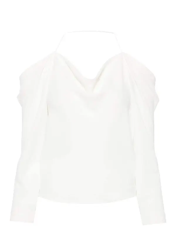 IRO PARIS Poani Off-shoulder Draped Blouse - White