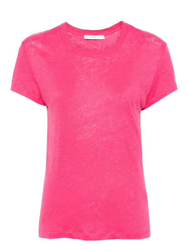 IRO PARIS Third Linen T-shirt - Pink