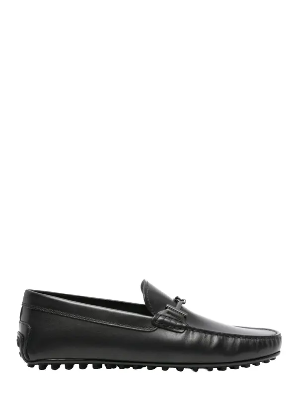 TOD'S City Gommino Leather Loafers - Black