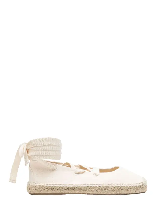 Polo Ralph Lauren Lace-up Flat Espadrilles - White