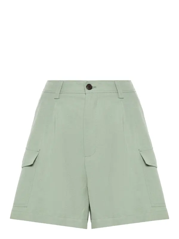 Woolrich Pleated Cargo Shorts - Green