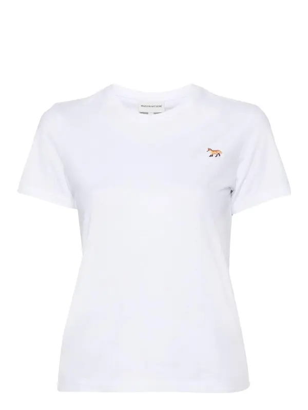 Maison Kitsuné Fox-motif T-shirt - White