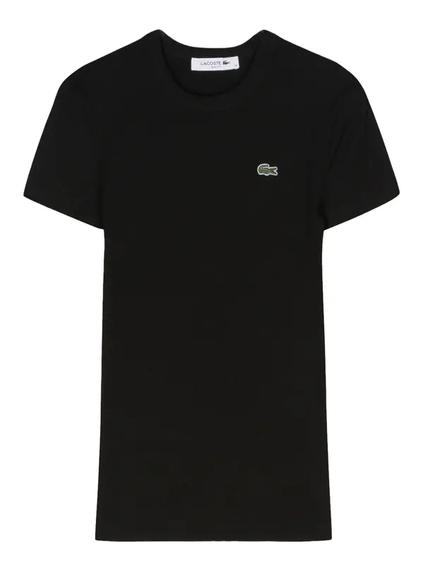 Lacoste Appliqué-logo Cotton T-shirt - Black