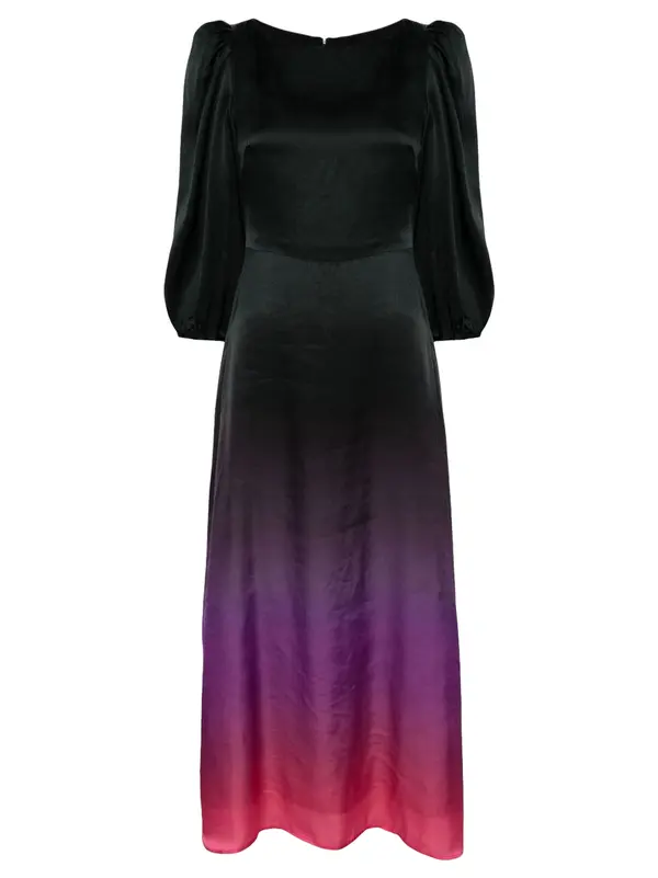 Olivia Rubin Gradient-effect Maxi Dress - Black