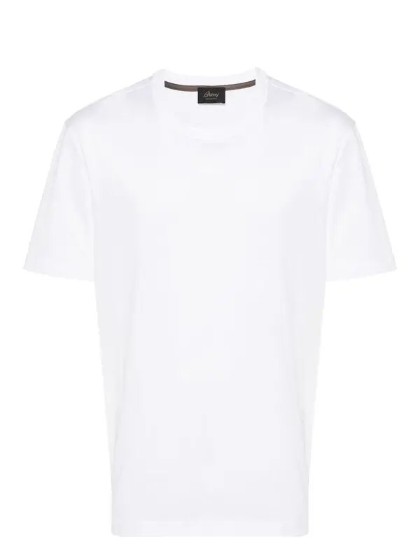 Brioni Crew-neck Cotton T-shirt - White