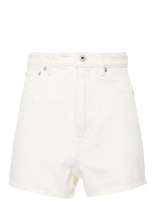 Kenzo High-rise Denim Shorts - White