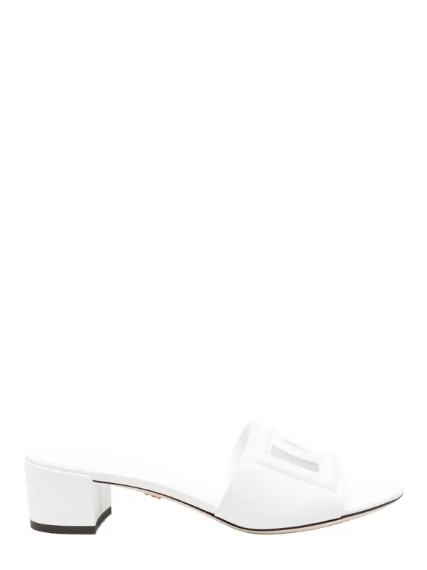 Dolce & Gabbana 50mm Bianca Sandals - White