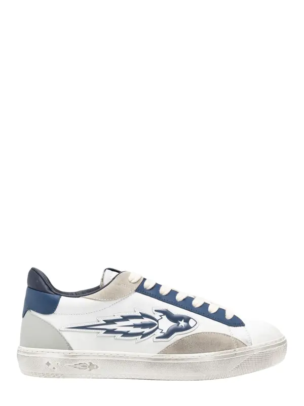 ENTERPRISE JAPAN Jupiter Rocket Leather Sneakers - Blue