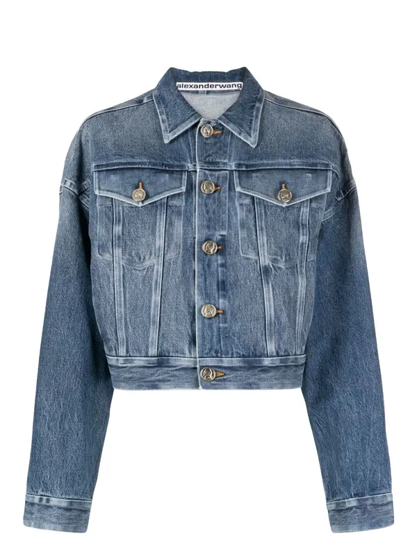 Alexander Wang Bonded-seam Denim Trucker Jacket - Blue