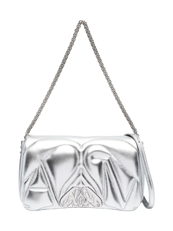 Alexander McQueen The Seal Shoulder Bag - Silver