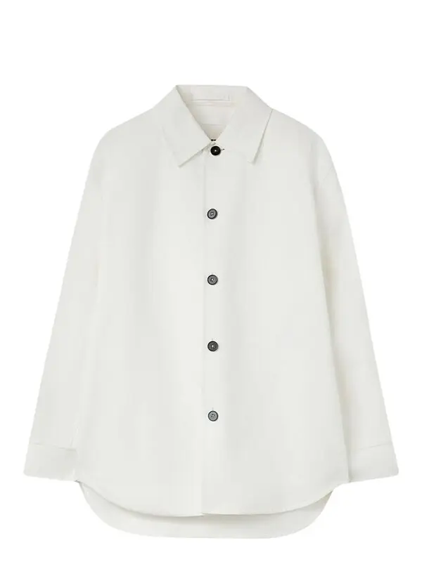 JIL SANDER Long-sleeve Shirt Jacket - White