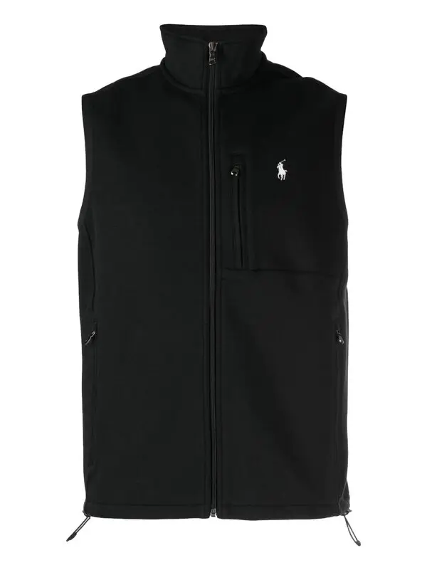 Polo Ralph Lauren Polo Pony Cotton-blend Vest - Black