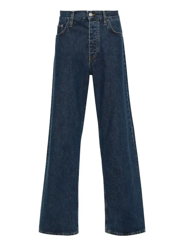 SUNFLOWER Organic Cotton Straight-leg Jeans - Blue
