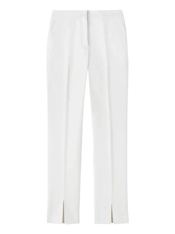 JIL SANDER Tailored Cotton Trousers - White