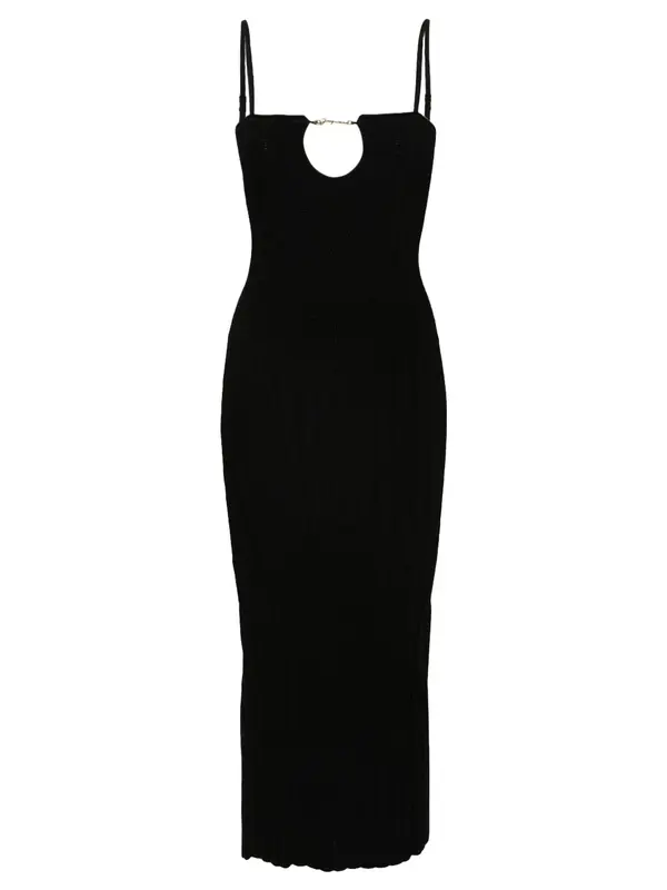 Jacquemus La Robe Sierra Knit Dress - Black