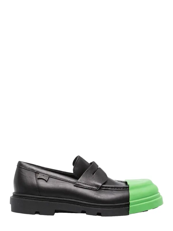 Camper Junction Removable-toecap Leather Loafers - Black