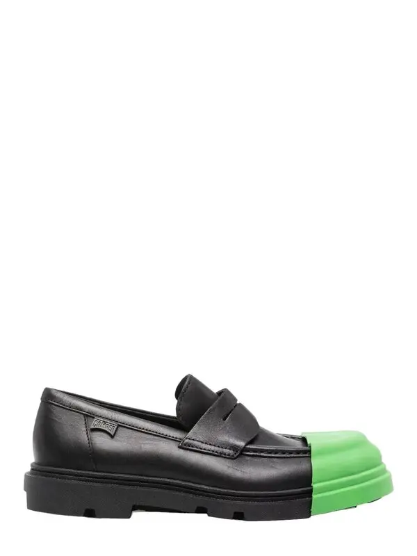 Camper Junction Removable-toecap Leather Loafers - Black