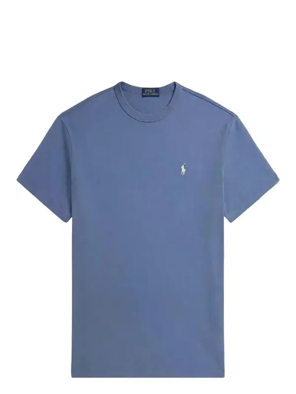 Polo Ralph Lauren Polo Pony Embroidered Cotton T-shirt - Blue