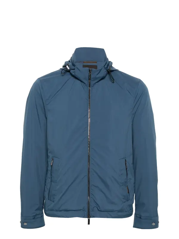MOORER Duccio-skt Hooded Jacket - Blue