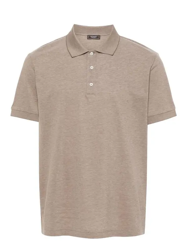 Peserico Cotton Polo Shirt - Brown
