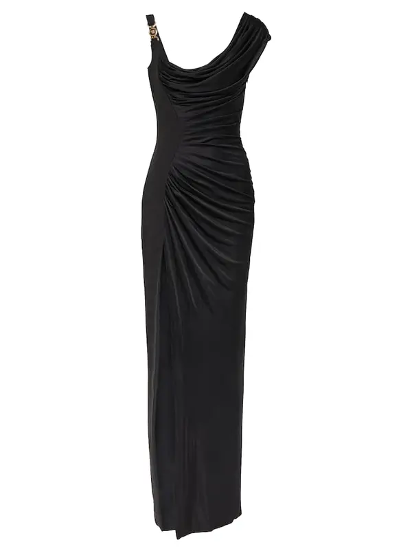Versace Medusa '95 Draped Gown - Black