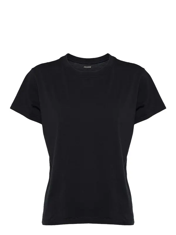 FRAME Baby Tee Cotton Jersey T-shirt - Black