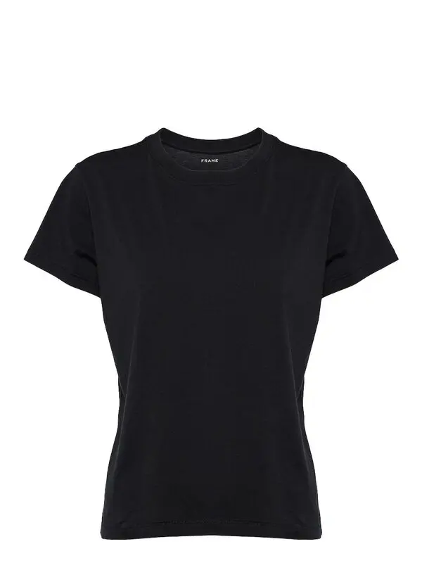 FRAME Baby Tee Cotton Jersey T-shirt - Black