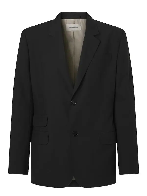 AMI Paris Virgin Wool Blazer - Black