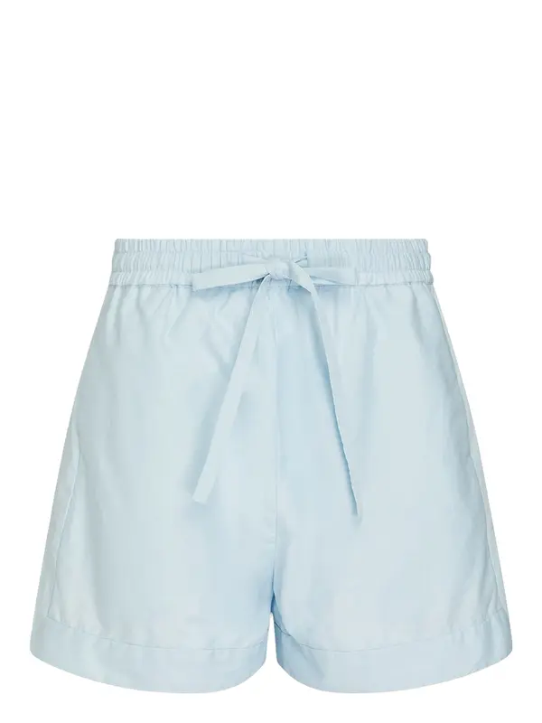 E.L.V. DENIM Cotton-poplin Shorts - Sky Blue